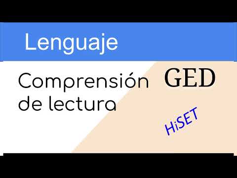 GED Lenguaje Comprensión de Lectura Preguntas de Práctica - HiSET