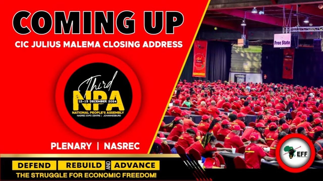 EFF NPA Day 4 , CIC Julius Malema Closing Address - YouTube