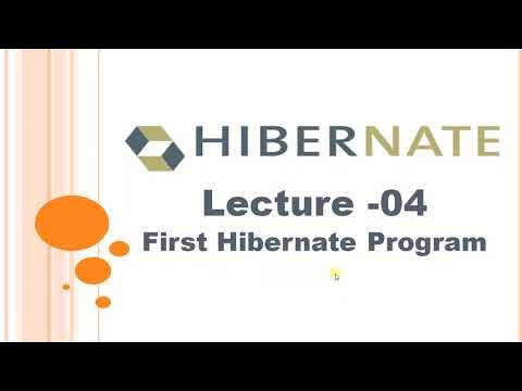 first hibernate program - YouTube