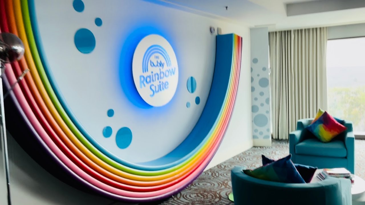 Bubly Rainbow Suite Tour Foxwoods Resort Casino - YouTube