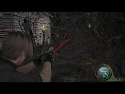 Resident Evil 4: Harpooning Colmillos - YouTube