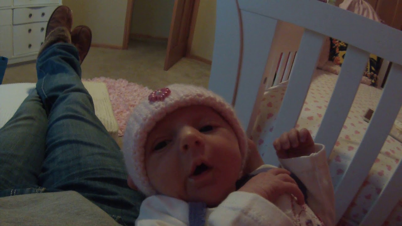 Baby Kinsley being rocked - YouTube