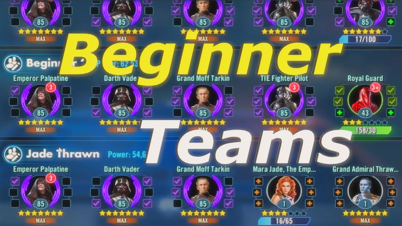 Best Beginner Teams SWGoH 2024 - YouTube