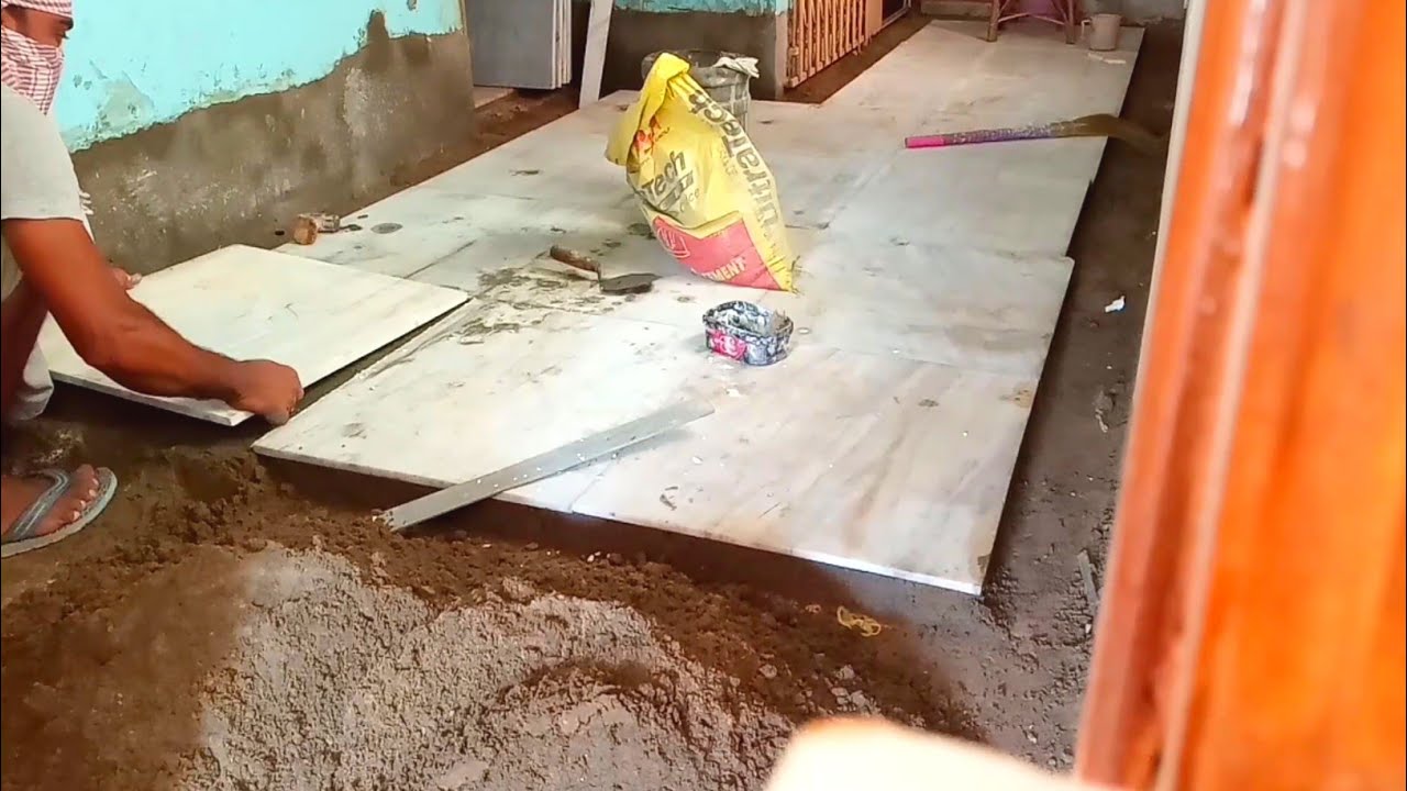 Amazing 2×2 marble Floor fitting//How To install Marble Floor! - YouTube