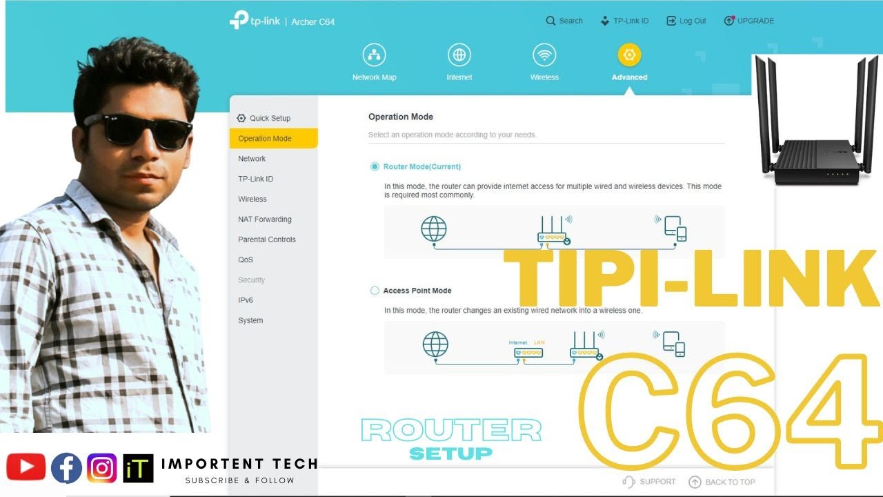 How To Setup tipi-link Archer C64/টিপি লিঙ্ক আর্চার C64 কিভাবে সেটআপ ...