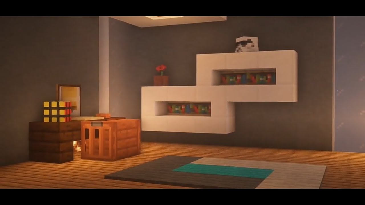 Minecraft : How to build a Modern workspace | Minecraft Tutorial - YouTube