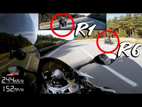 S1000RR plays with R1 and R6 - TOP SPEED - ACCELERATION
