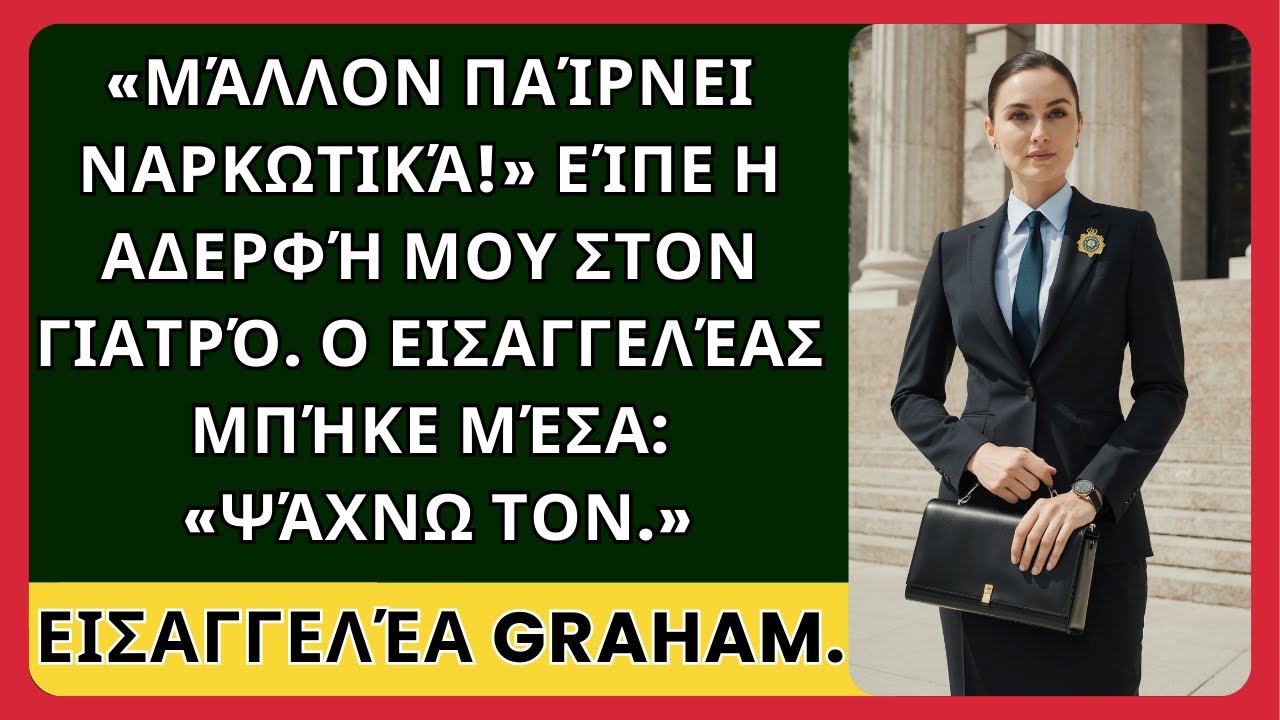 «Μάλλον παίρνει ναρκωτικά!» είπε η αδερφή μου. Τότε μπήκε ο εισαγγελέας ...