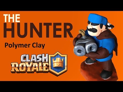 HUNTER (Clash Royale) - Polymer Clay Tutorial - YouTube