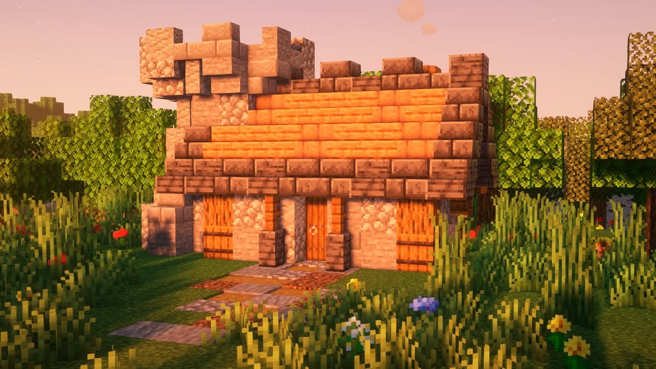 How To Build A Guard Post In Minecraft - YouTube