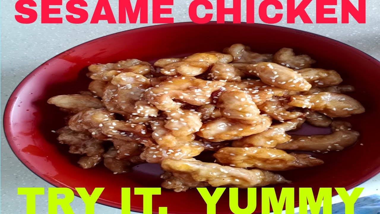 How to cook | fry SESAME CHICKEN | Try it guys | YUMMY - YouTube