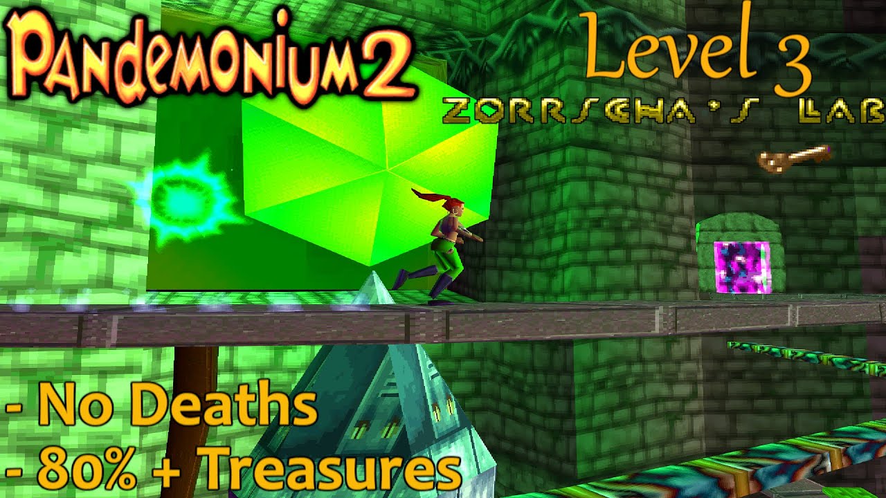 Pandemonium II (PSX) - Level 3 | Zorrscha's Lab (No deaths and 80% ...