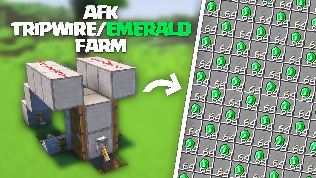 Minecraft EASY Tripwire + Emerald Farm | 1.21+ - YouTube