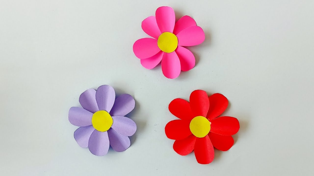 Kagaz Se Phool Kaise Banaen || How To Make Paper Flower || Flower ...