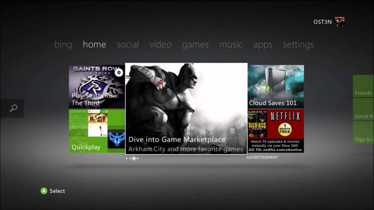 Tour of new Xbox 360 dashboard - YouTube