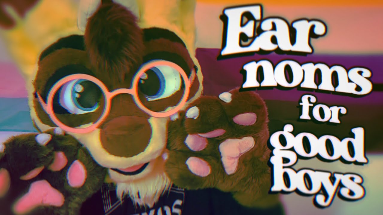 Furry ASMR | Ear noms, pets, and more for good boys! (August patron ...