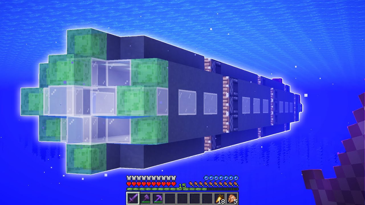 I Build a Working Submarine in This Minecraft SMP | Project SMP Part 15 ...