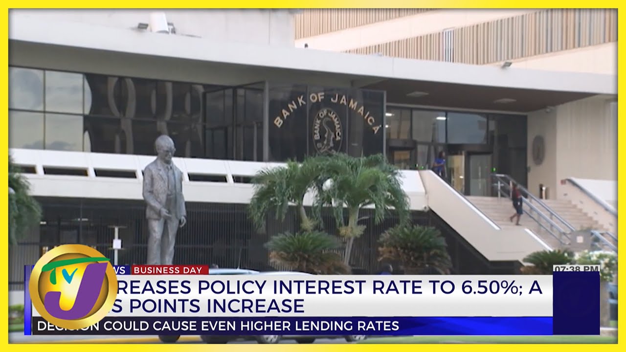 BOJ Increases Policy Interest Rate to 6.5% | TVJ Business Day - YouTube