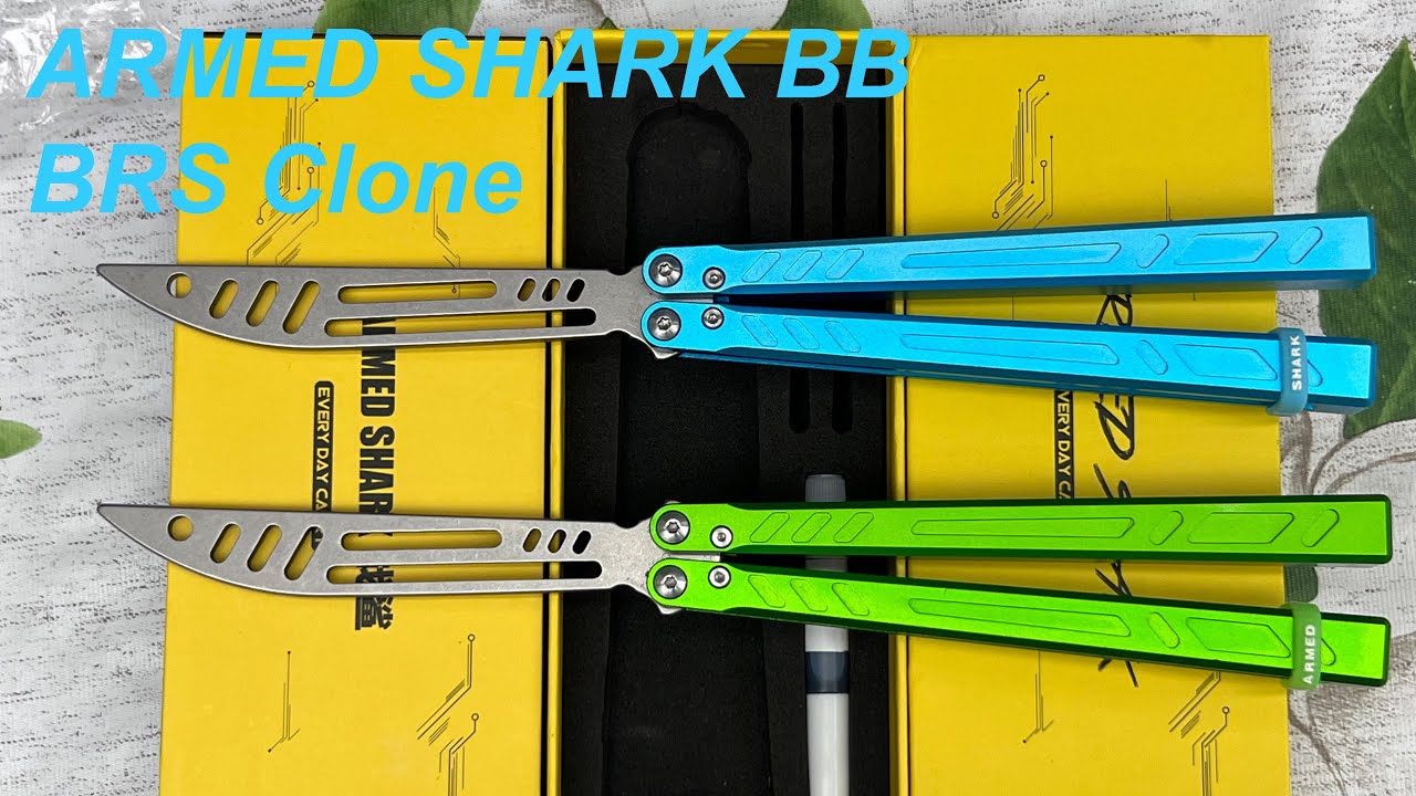 BRS Barebones Clone ARMED SHARK Unboxing，Amazing balisong - YouTube