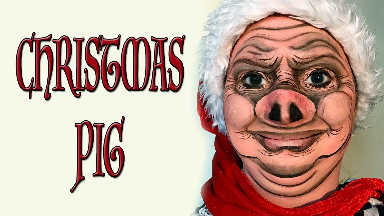 CHRISTMAS PIG Makeup Tutorial - YouTube