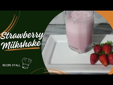 Strawberry milkshake| RECIPE STALL - YouTube