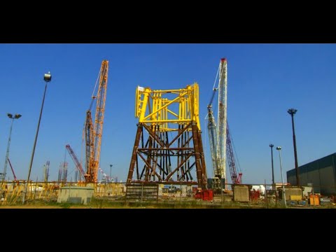Roll up module (frame) is a part of Jacket Offshore Platform ...