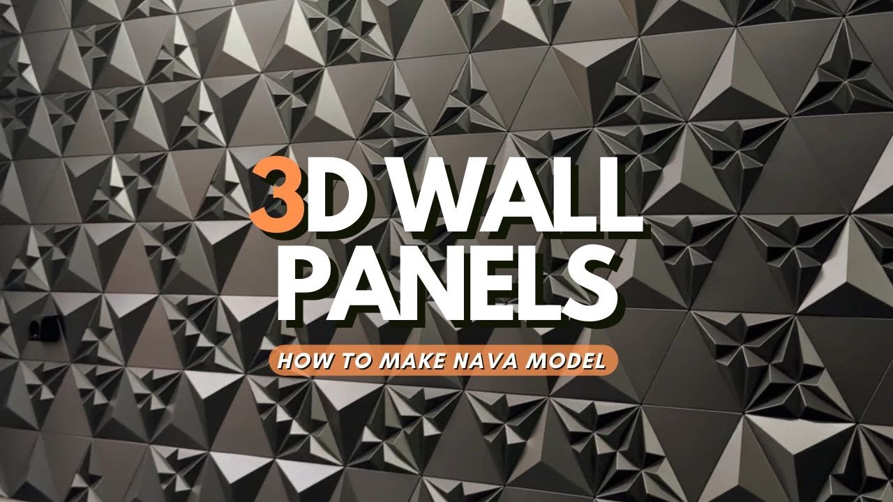 3D Wall Decor Panel / Nava model How easy & practical to apply it - YouTube