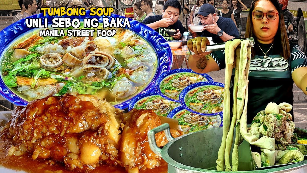 TUMBONG SOUP na "UNLI SEBO ng BAKA" in Malate Manila! | Famous Tumbong ...