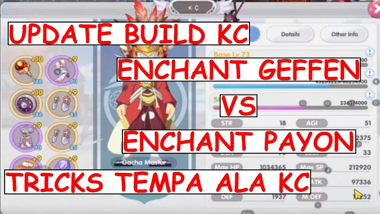 @KCHIGHWIZARD ENCHANT PAYON VS GEFFEN! TEORI REFINE KC! RAGNAROK X NEXT ...
