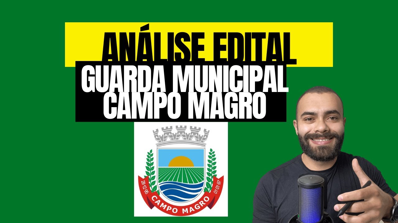 Análise Edital Guarda Municipal Campo Magro - PR - YouTube