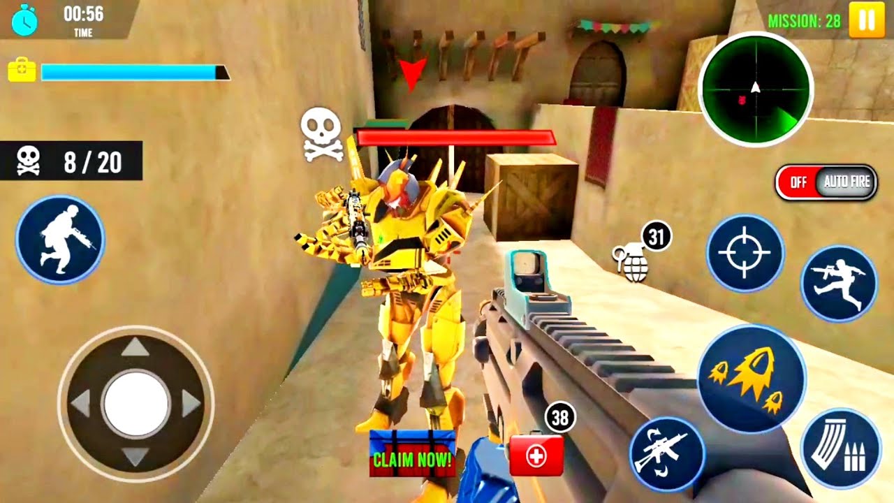 FPS Robot Transform Battle : Shooter FPS Game AndroidGamePlay# Part16 ...