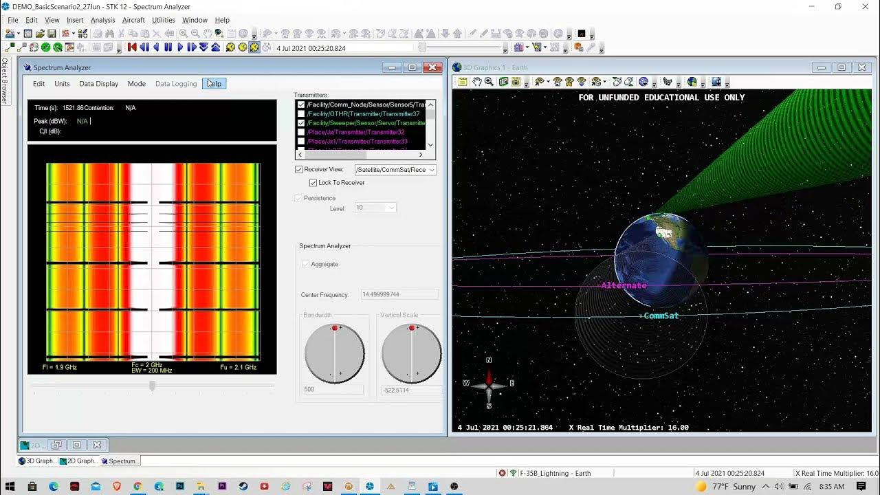 Modelling Satellite Communications Interference with STK Spectrum ...