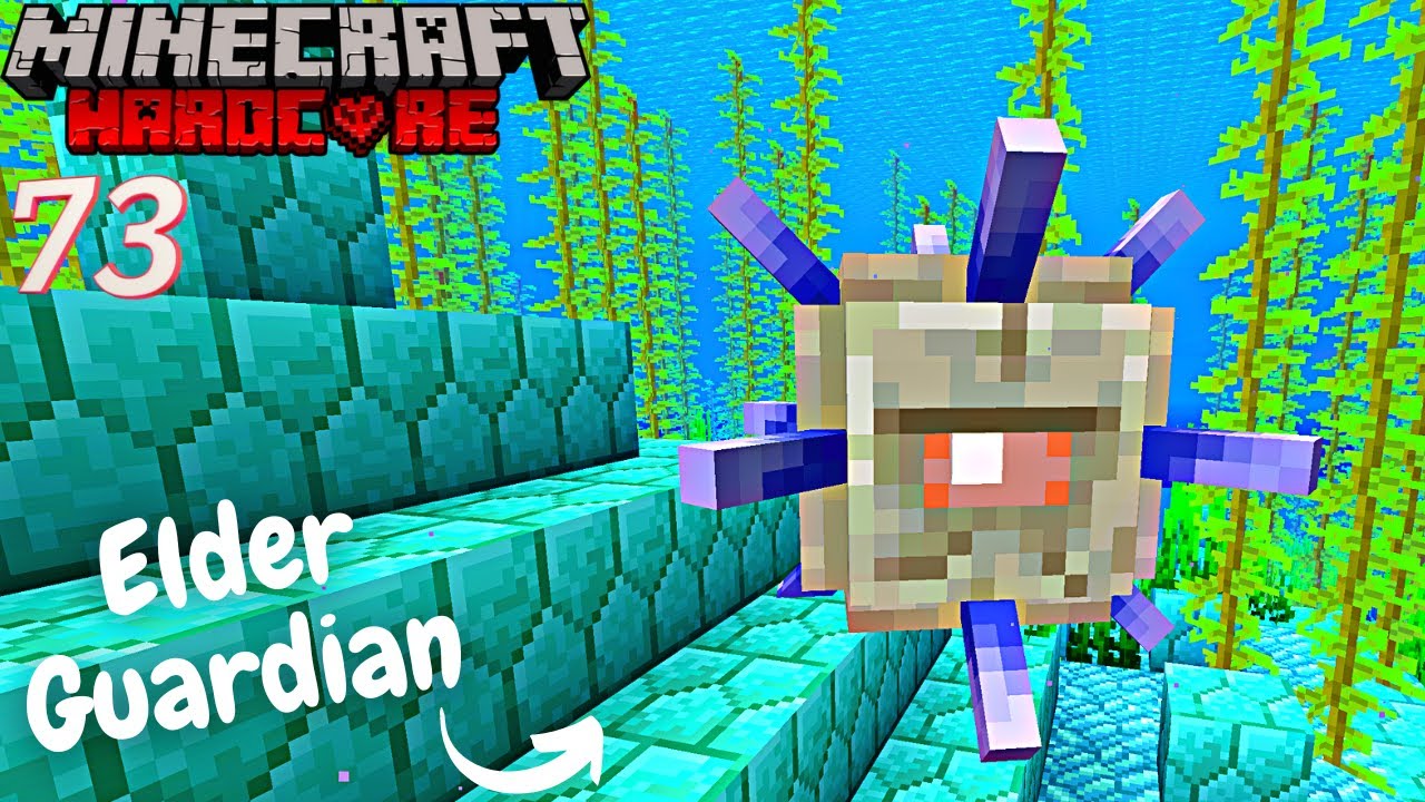 I Died To The Elder Guardian In Minecraft Hardcore Youtube