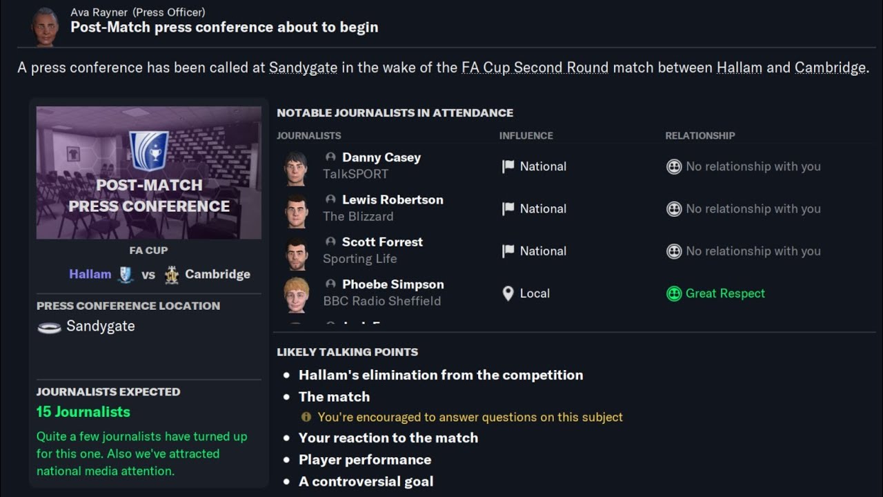 How To Master Football Manager Press Conferences - YouTube