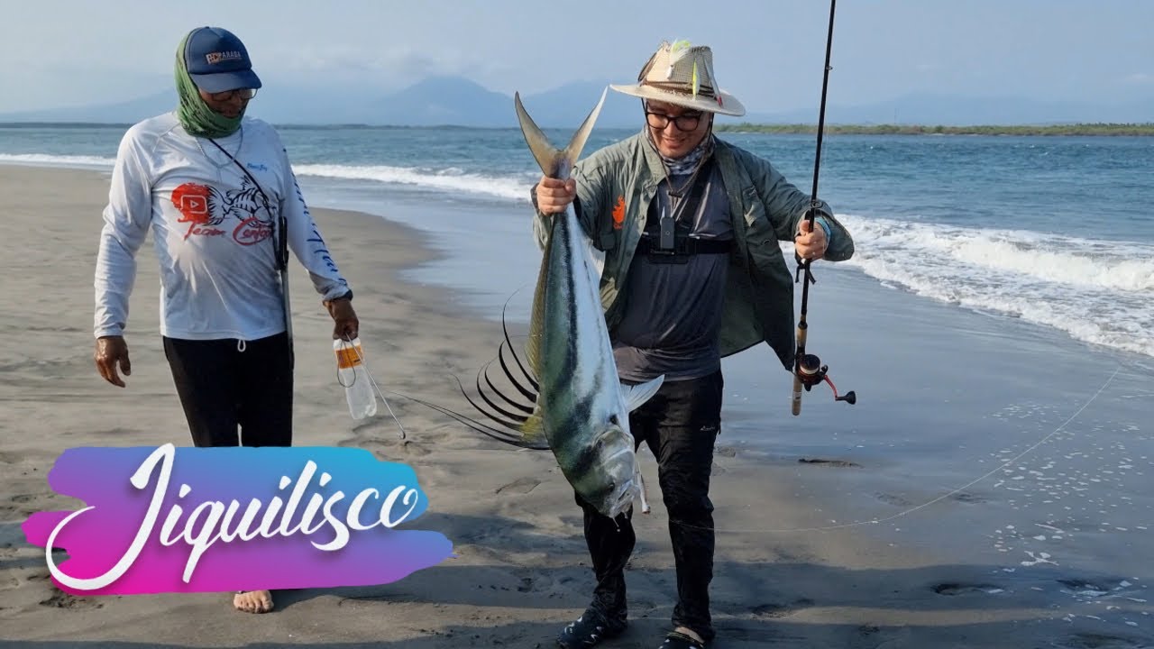 Pesca en Bahia de Jiquilisco-pez gallo de orilla El Salvador. - YouTube
