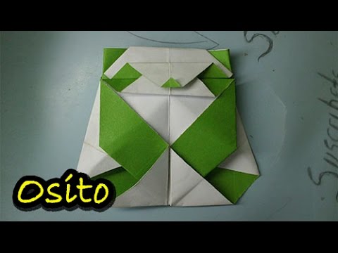 # 6 Origami - osito de papel ( origami bear paper ) - YouTube
