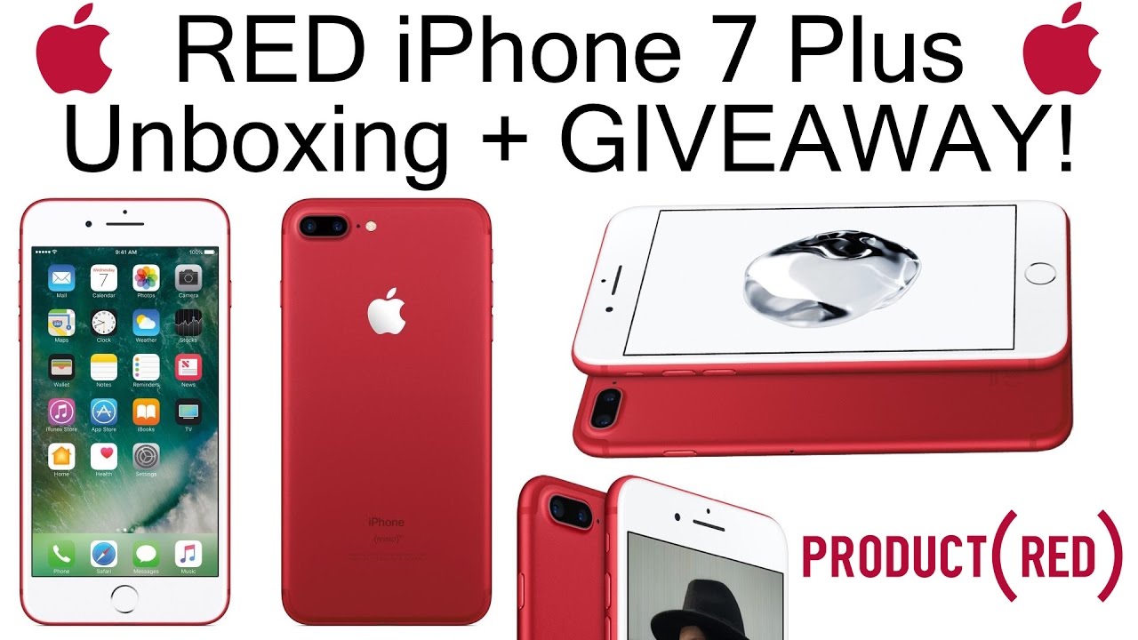 RED iPhone 7 Plus (PRODUCT RED) Unboxing! - YouTube