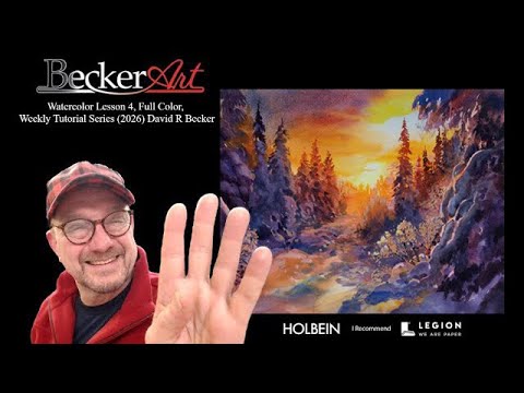 Paint-a-long Lesson 4, Full Color Study | Weekly Watercolor Tutorial ...