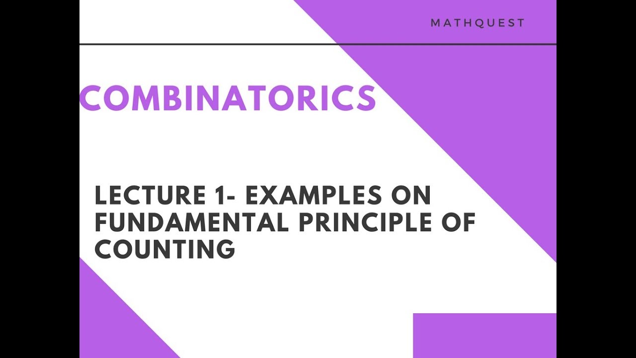 Combinatorics Examples On Fundamental Principle Of Counting YouTube Combinatorics Examples On Fundamental Principle Of Counting YouTube