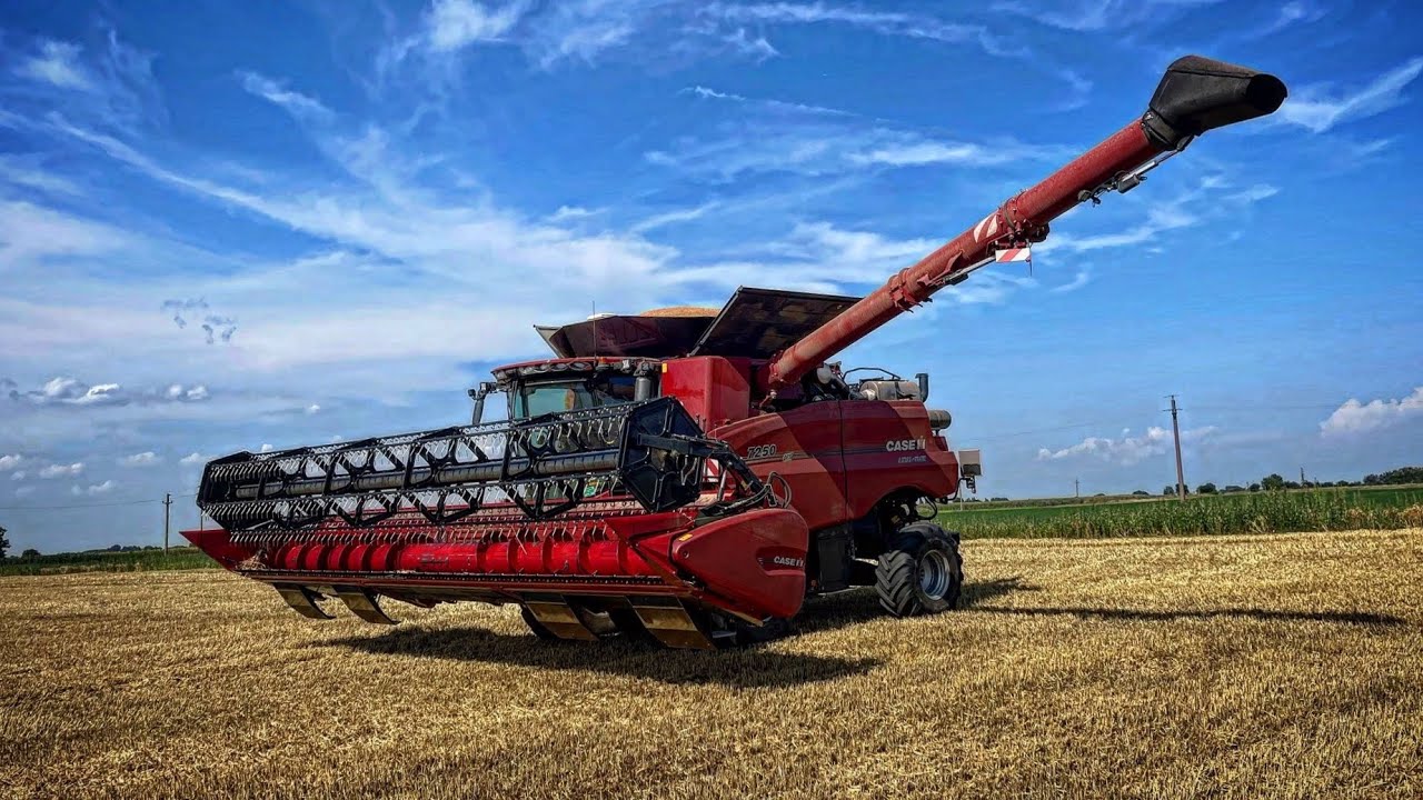 Harvester CASE IH AXIAL FLOW 7250 - header 9.12 m @RafaelBanAgriculture ...