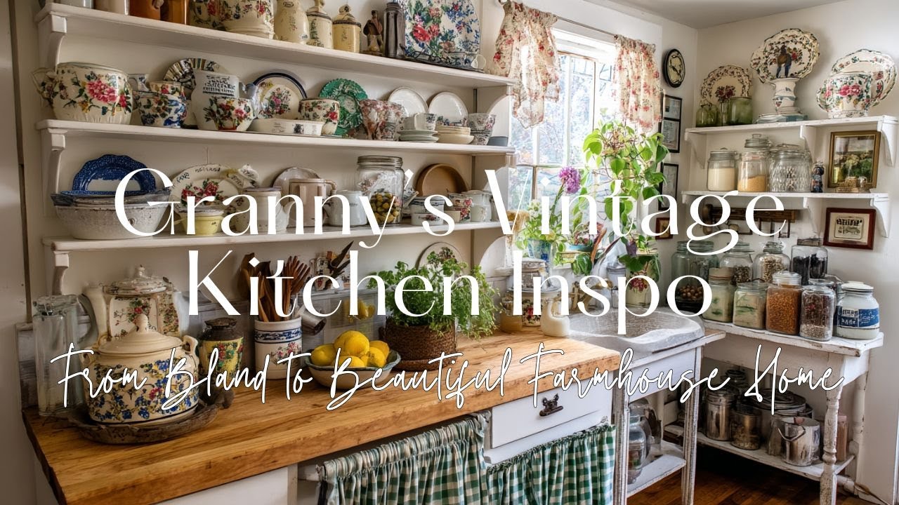 From Bland to Beautiful | Granny’s Vintage Kitchen Inspo | Farmhouse ...