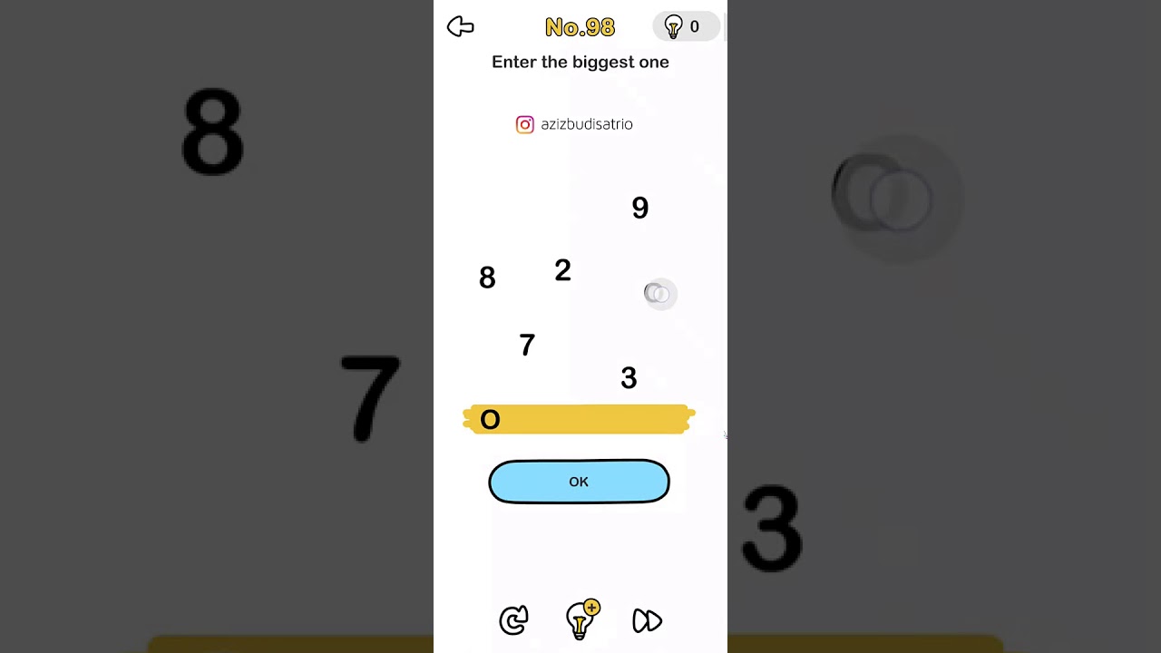 Brain Out Level 98 - enter the biggest one - YouTube