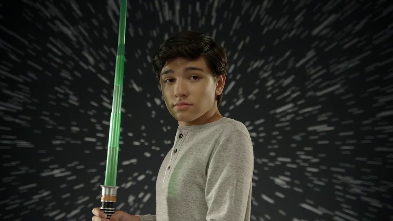 Star Wars Rollelek Elektronisk Lyssverd Luke Skywalker - Grønn med lys ...