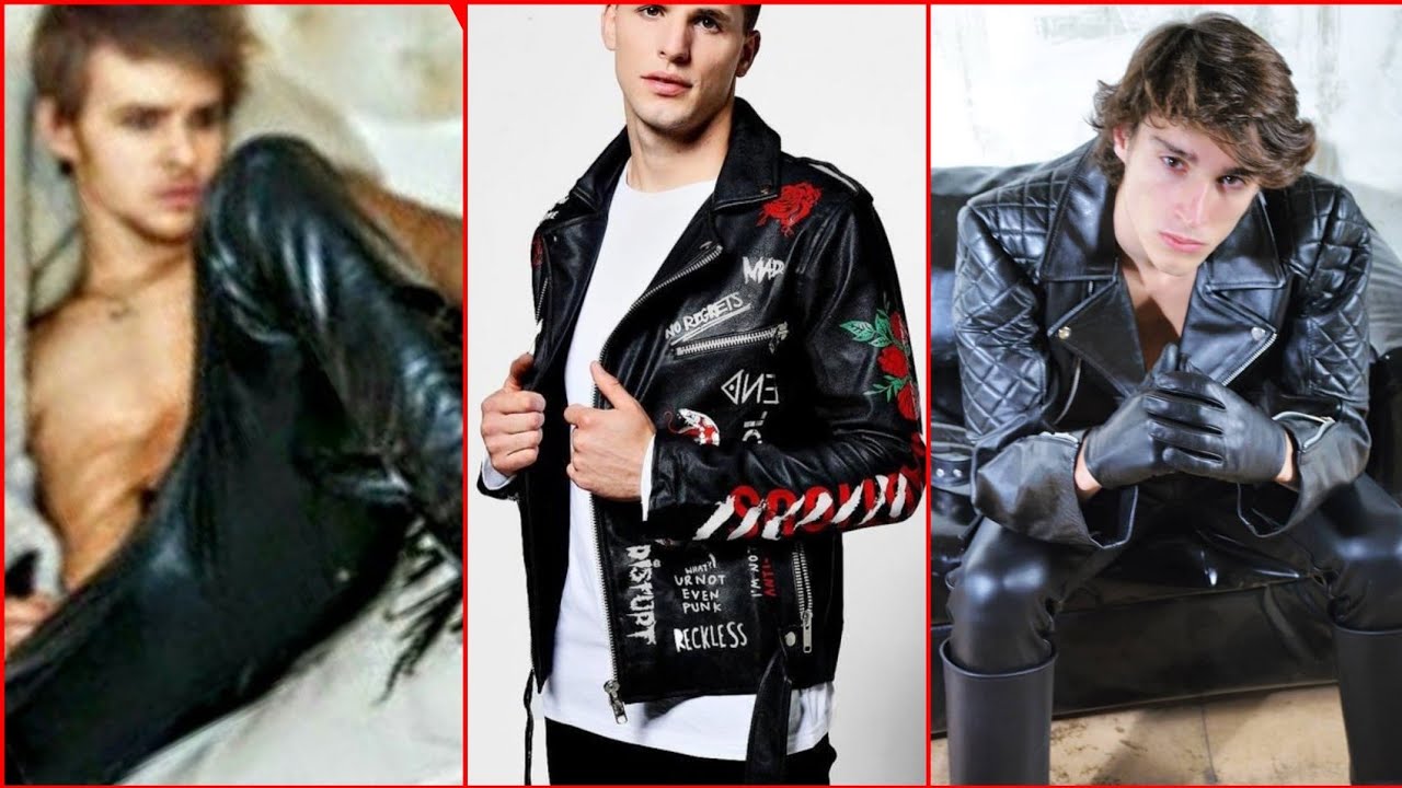 Super quality leather outfits for boys, mens#leatherfashion - YouTube