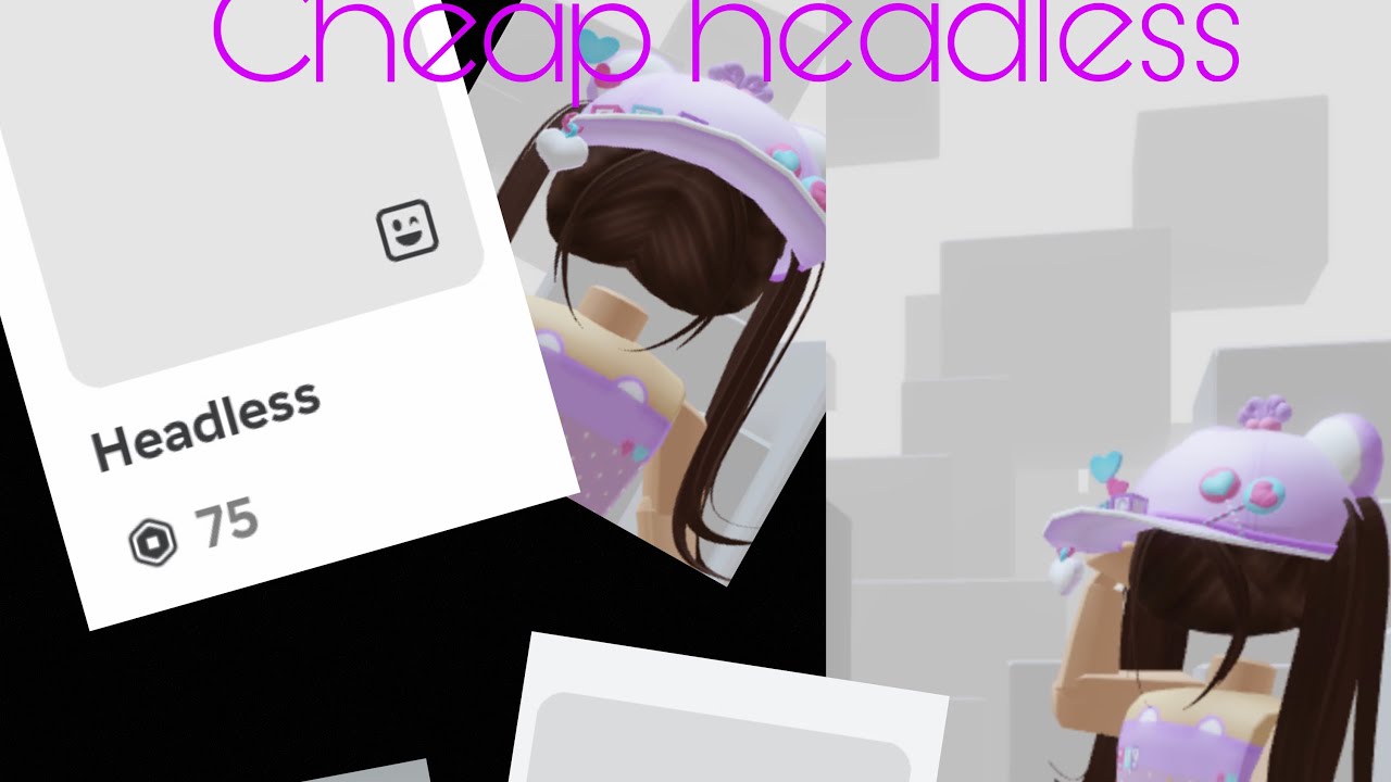 Headless head for 75 robux - YouTube