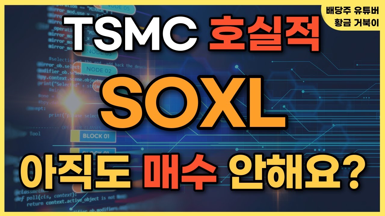 TSMC 호실적 SOXL 아직도 매수 안하세요? - YouTube