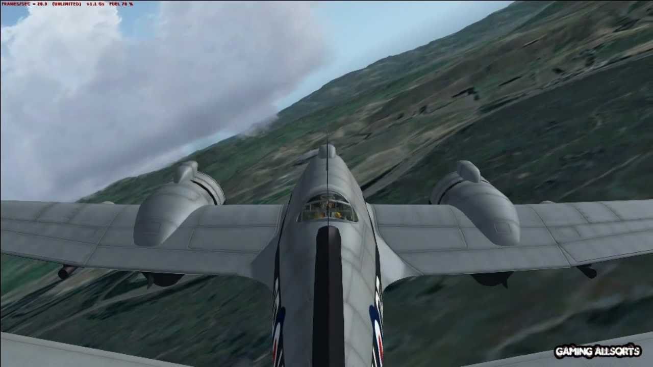 Bristol Beaufighter freeware FSX with Tileproxy & REX - YouTube