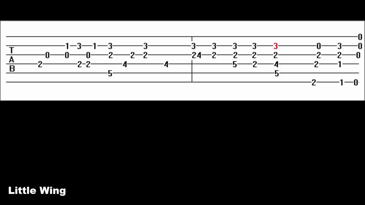 Little Wing (Guitar Tab) - YouTube