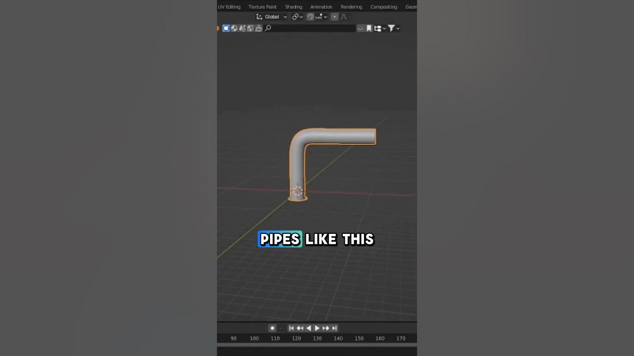 How to connect pipes in blender #3d #tutorial #blender3d #blender #shorts - YouTube