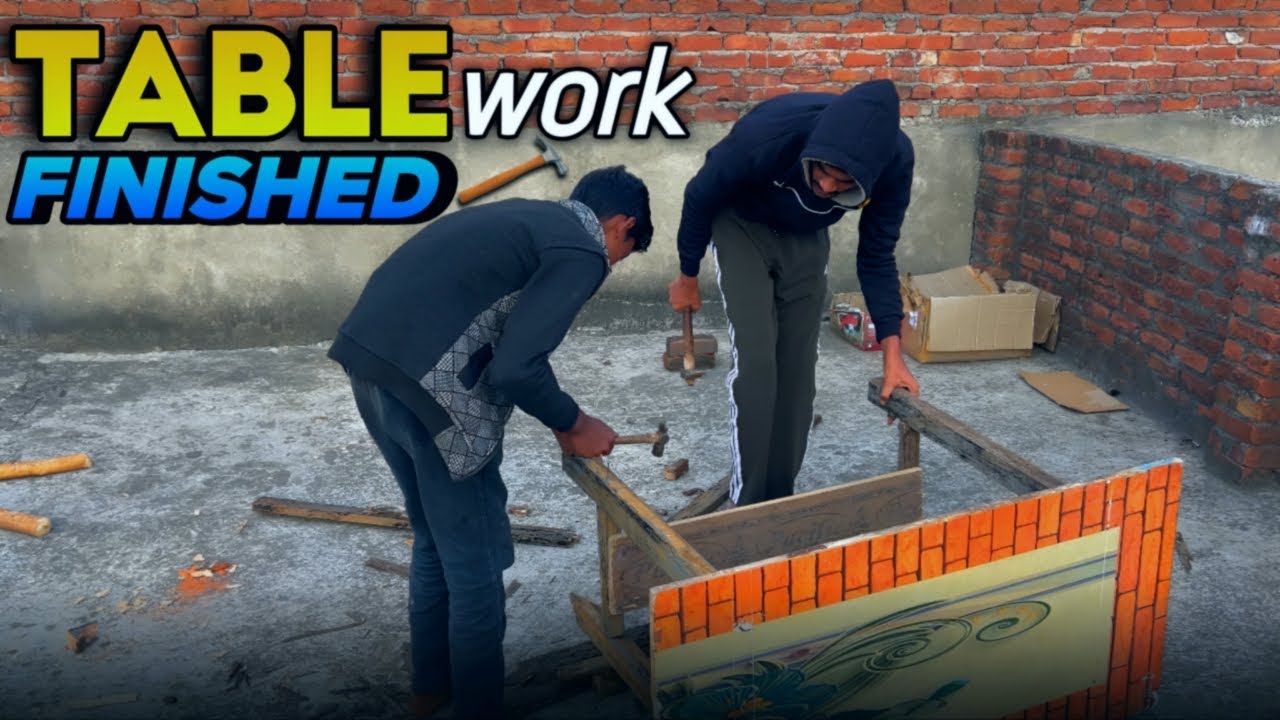 Table Work Finished | Day 18 of Daily Vlogging Challenge For 365 Days ...